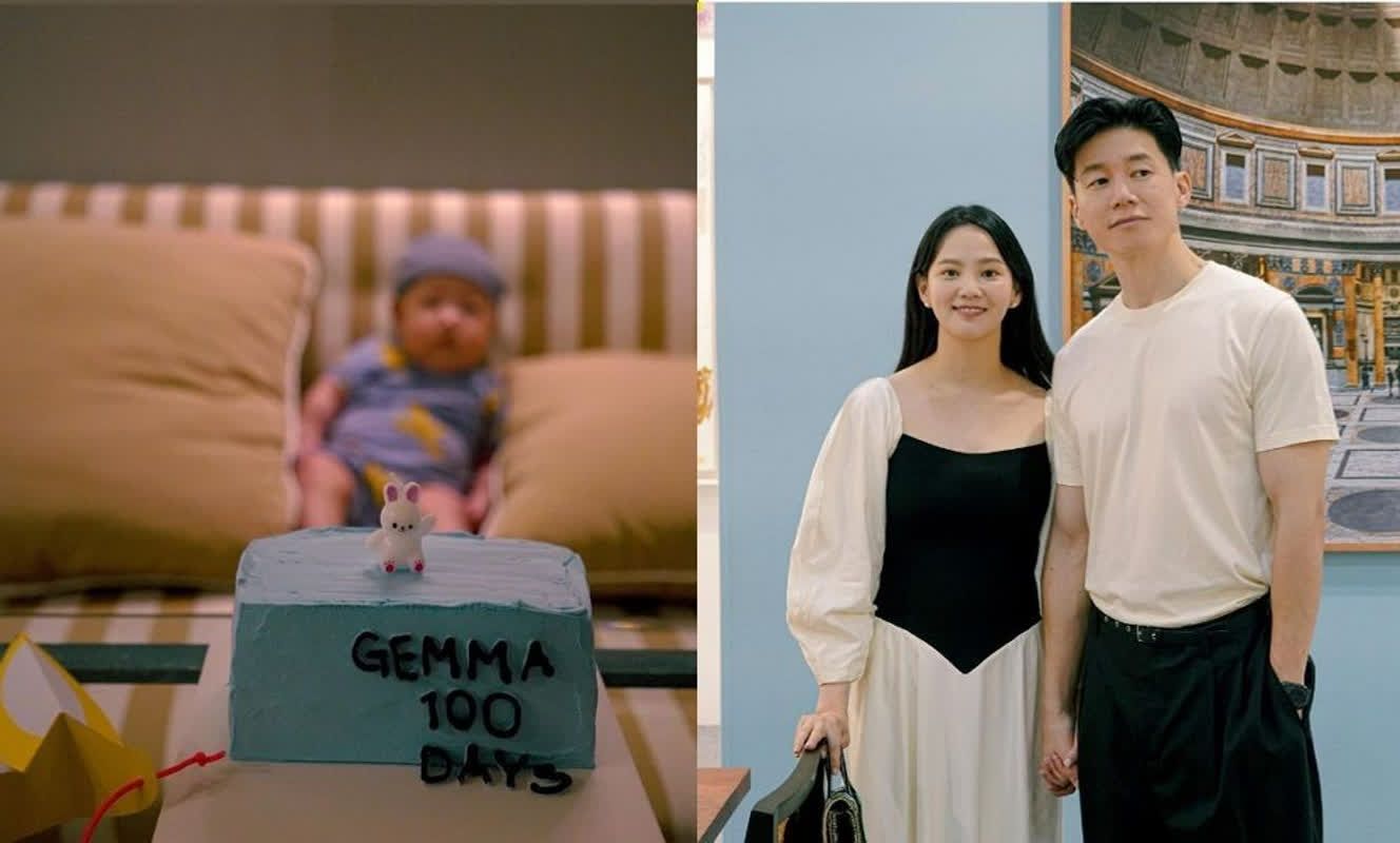 'Yoon Seung-ah ♥ Kim Moo-yeol' Son Gemma, Cute Even Just by Looking at the Silhouette